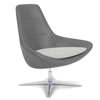 Astro chair features Via's rock, swivel & sway motion-lounge experience.